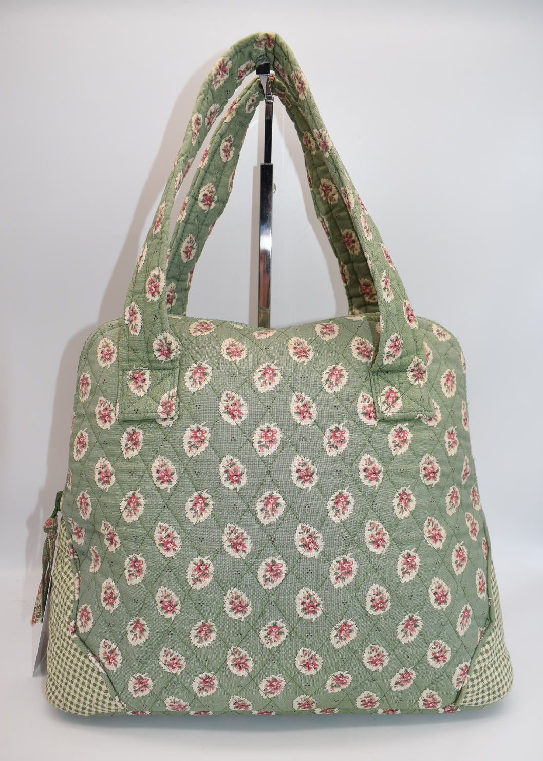 Vintage Vera Bradley Bowler Tote Bag in "Green Leaf -1997" Pattern ...